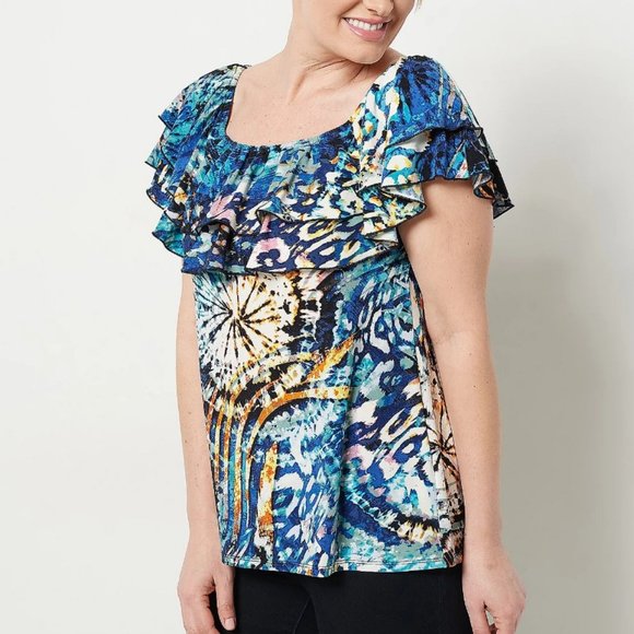 Attitudes by Renee | Tops | Attitudes By Renee Global Illusions Como ...